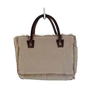 Myra Bag Nature'S Delight Small Bag Upcycled Cotton & Leather S-3075