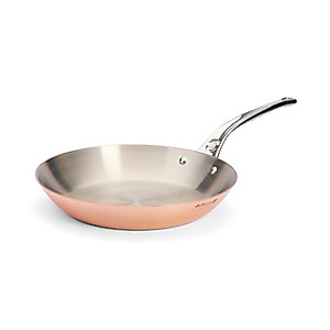 PRIMA MATERA Round Copper Stainless Steel Fry Pan 11-Inch