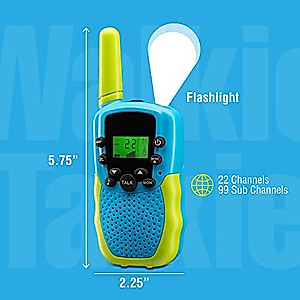 Walkie Talkies for Kids - 22 Channels - 3 Miles Range Kids Walkie Talkie for Kids | Walkie Talkie Kids Toys for Kids | Girl Toys for Girls Toys | Boy Toys for Boys Toys | Kids Walkie Talkies 2 Pack