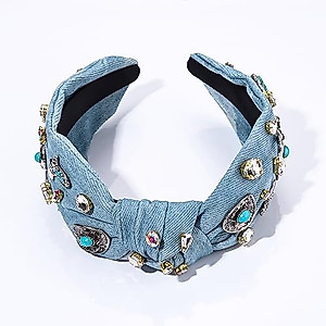 PHALIN Western Cowgirl Knotted Headband for Women (Style A)