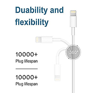 iPhone Plug Charger【Apple MFi Certified 】 USB Fast Cable 2-Pack Fast Wall Charger PS/2 Cables Compatible with iPhone 14/14 Plus/14 Pro/14 Pro Max/13/13Pro/12/12 Pro/11/11Pro/XS/Max/XR/X/8,iPad