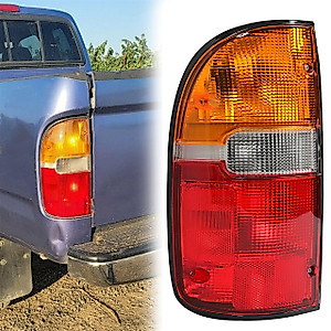 HECASA Tail Light Compatible with 1995-2000 Toyota Tacoma Pair Signal Brake Lamp Taillight Assembly W/Bulb Replacement for TO2800116 TO2801116 8156004030 8155004030