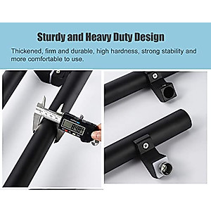 Contemporary Interior Exterior Front Door Handle, Glass Shower Push Pull Door Handle, Heavy Duty Sliding Barn Door Handles, Double Sided, 24/31/39/47/59 Inch Long (Brushed Black 50cm/19.7in)