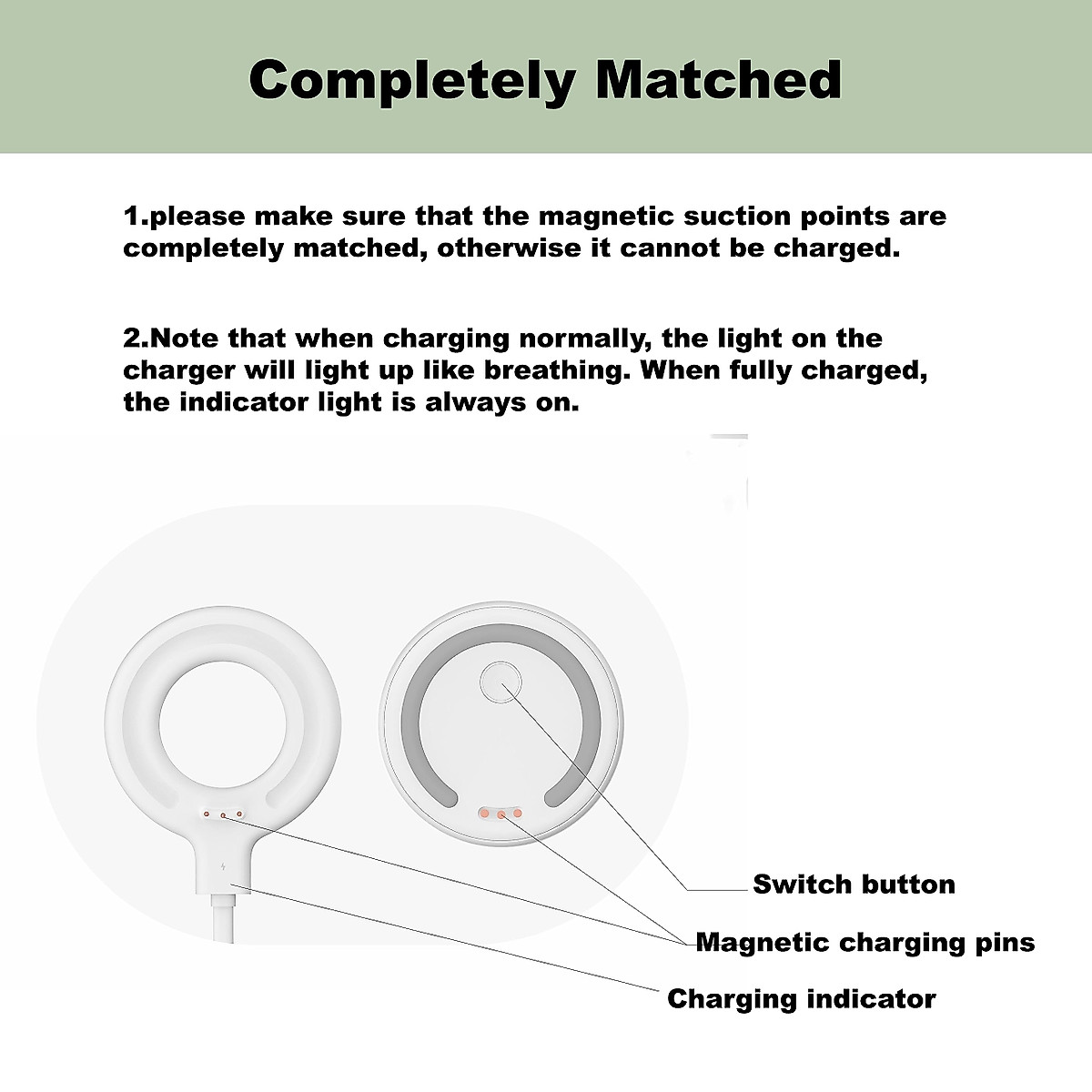 OTPEIR Personal Size Blender Charger, Portable Blender Charger, Battery Powered USB Blender Charger (White)