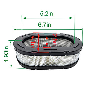 Hippotech Pack of 2 Air Filter 32 083 09-S Replacement for Kohler KT610 KT620 KT715 KT725 KT730 KT735 KT740 KT745 19HP-26HP Engine Lawn Mower Replaces#32 083 09 32 883 09-S1