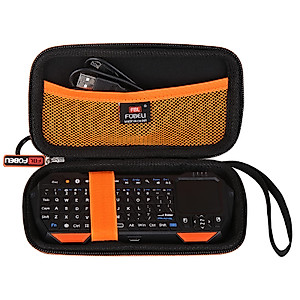 FBLFOBELI EVA Hard Carrying Case Compatible with Fosmon Mini Bluetooth Keyboard QWERTY Keypad, Portable Travel Storage Bag (Case Only)