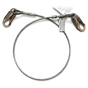 Guardian Fall Protection 10470 3-Foot Vinyl Coated Galvanized Cable Choker Anchor with Snaphook Ends