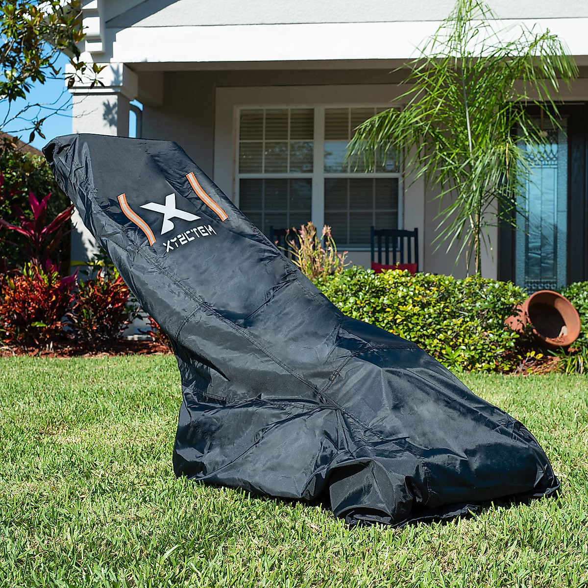 Lawn mower Cover,Heavy Duty with Extreme Waterproof Protection. Rugged, Flexible Oxford Fabric with Eco-Friendly PU Coating. Upgraded Protective Reflective Strip with Water Proof Strip at Seam