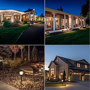 Malibu Kristi Collection LED Low Voltage Outdoor Path Lighting Garden Light Landscape Lighting Pathway Light 0.8W for Lawn, Patio, Yard, Walkway, Driveway 8PK 8422-3103-08