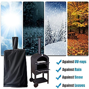 Uvappit Pizza Oven Cover, Outdoor Pizza Oven Cover, Pizza Bread Oven Cover Grill Oven Cover Storage Cover for Outdoors Camping (Size : 160 * 68 * 63cm)