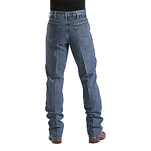 Cinch Men's Bronze Label Slim Fit Jean, Dark Stonewash, 34W x 34L