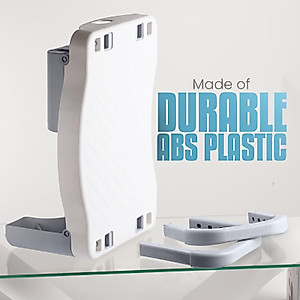 KinderSense® Foldable Step Stool for Kids with Handles - Toddler Folding Foot Stool for Bathroom Sink, Potty Training and More - Adjustable and Removable Handles