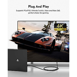 Silkland HDMI ARC Cable for Soundbar 6.6FT, High Speed 48Gbps HDMI 2.0 Cable, [4K, HDR, HDCP 2.2, Ethernet], Compatible for Samsung, Vizio, Sono, Bose, LG Sound bar, UHD TV