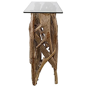 Spectacular Driftwood Console Table