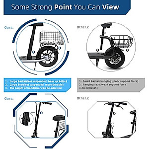 Hiboy Electric Scooter for Adults - 31 Miles Long Range & 22Mph Folding Commuter - Fat Tire Electric Scooter(VE1 PRO/ECOM 14)