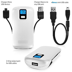 BoxWave Rejuva PowerPack Pro - Universal Rejuva PowerPack Pro - White, Battery for Smartphones and Tablets