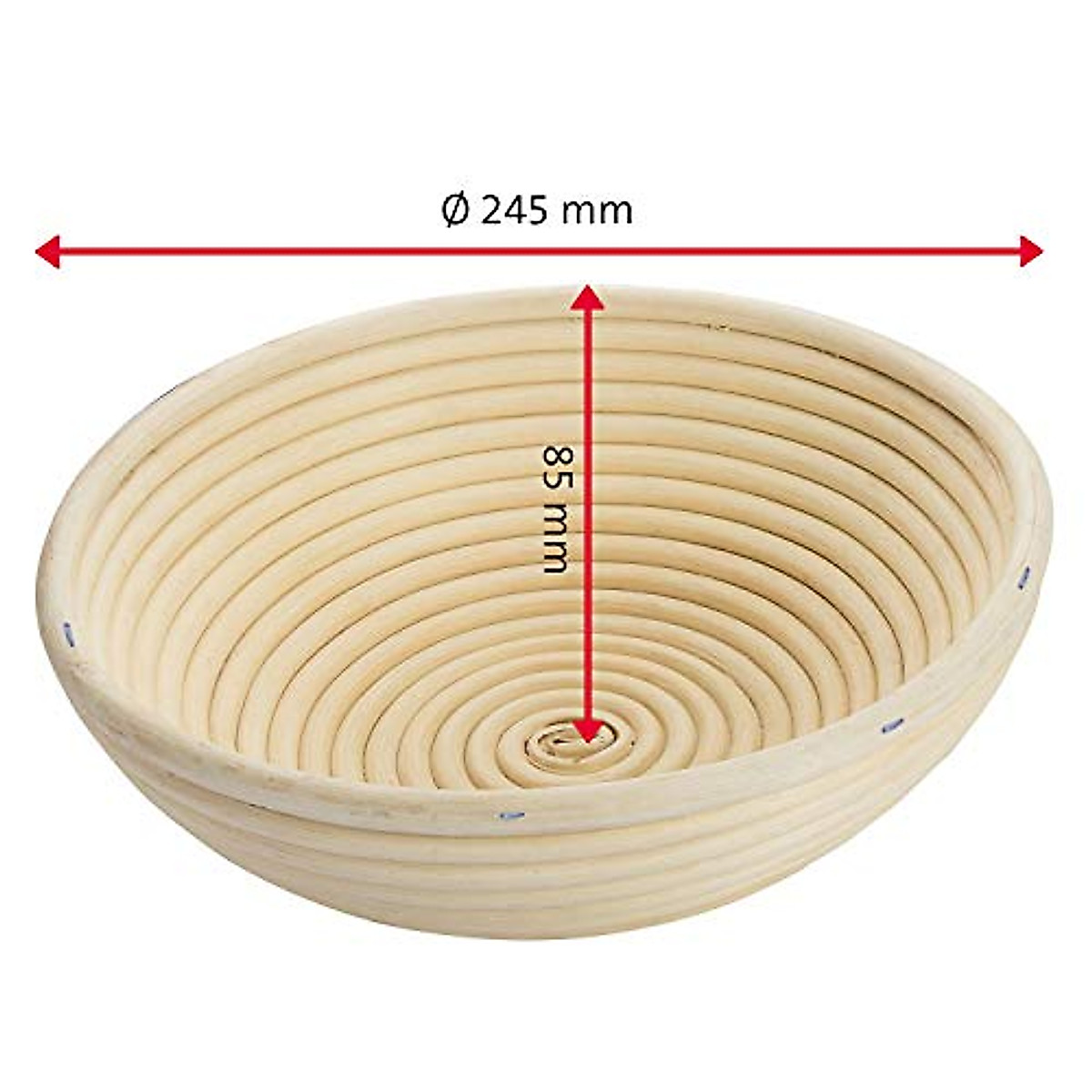 Westmark Round Fermentation Baskets, 10" diameter, Wicker