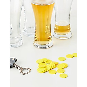 Sigel WM004 Tokens Beer, Yellow, Ø 0.98 inch, 100 pcs.
