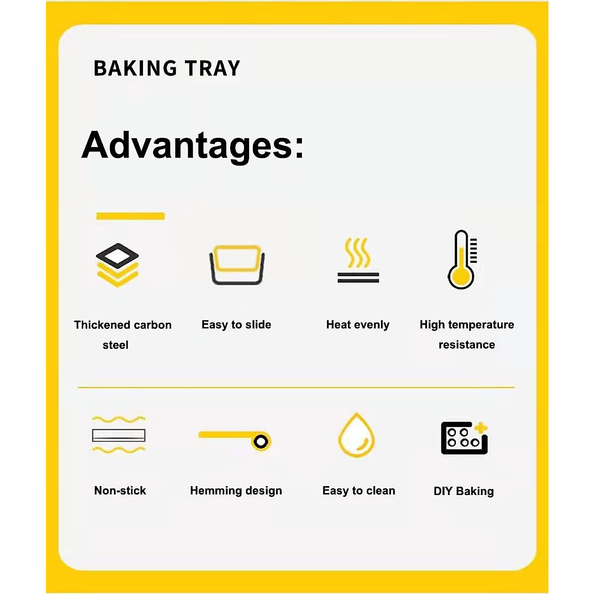 Nonstick Baking Sheet Pan for Roasting Carton Steel Cake Pan Baking Pan Cookie Sheets (15.5*10.6 in)