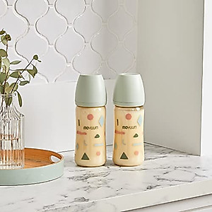 MOYUUM PPSU All in One Feeding Bottle, Cloud Edition, 9oz, Sage (No Nipple Included)