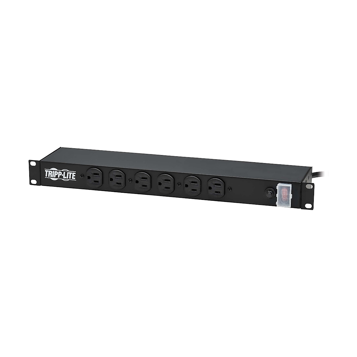 Tripp Lite 12-Outlet Rackmount PDU Power Strip, Network-Grade Front & Rear Facing Outlets, 15A, 120V, 15ft Cord with 5-15P Plug, Horizontal 1U Rack Mount, Lifetime Manufacturer's Warranty (RS-1215)