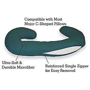 New Microfiber Zippered Replacement Maternity Body Pillow Cover (Green)