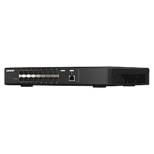 QNAP QSW-M5216-1T-US 16-Port 25GbE Managed Network Switch with 10GbE connectivity for Backbone Networks. Layer 2, Web Management