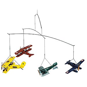 Hanging Airplane Mobile - Flight Mobile by Authentic Models, Ceiling and Nursery Decor for All Ages, Large Educational Decoration for Boys, Girls, and Aviation Enthusiasts