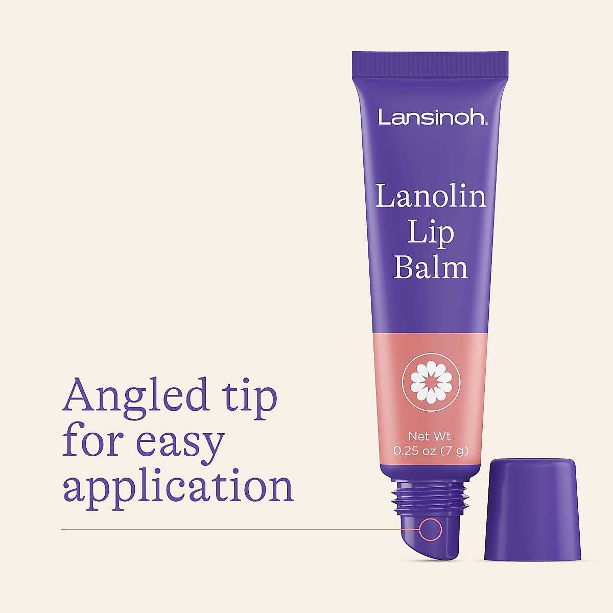 Lansinoh Lanolin Lip Balm, Moisturizing Lip Care, 4 Pack, 0.25 Ounces Each