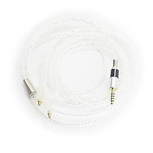 NewFantasia 4.4mm Male Balanced HiFi Cable Compatible with Audio-Technica ATH-MSR7b, ATH-SR9, ATH-ESW990H, ATH-ES770H, ATH-ADX5000, ATH-AP2000Ti Headphones and Compatible Sony WM1A, NW-WM1Z, PHA-2A