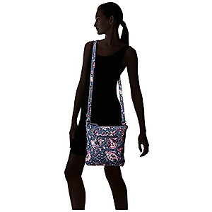 Vera Bradley Women's Cotton Hipster Crossbody Purse, Felicity Paisley, One Size