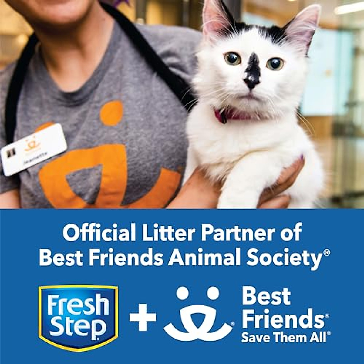 Fresh Step Clumping Cat Litter with Febreze Gain Scent, Long Lasting Odor Control Kitty Litter with Activated Charcoal, Low Dust Formula, 14 lb