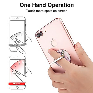 BF2JK Three Pack Cell Phone Ring Holder - Finger Ring & Stand for Smartphones,Tablets,Pads and Most Cases (Except Silicone/Leather) - Hummingbird Preety Flowers Pink Rose