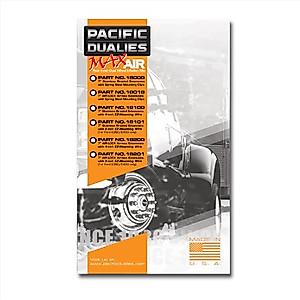 Pacific Dualies 18100 Max EZ Air 7-Inch Braided Stainless Steel Valve Stem Extension Kit for 16-19.5-Inch Dually Rear Inner Wheel