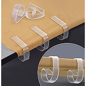 DurReus Clear Plastic Tablecloth Clips Outdoor Party Picnic Table Cover Clamps Household Table Cloth Holders(48 Pack)