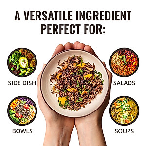 4 Packs x 14 ounces Rice Variety Pack Includes Jasmine Thai Rice Trio, Wild Rice Blend, Prairie Blend and Ancient Field Blend, Non Gluten, Non-Gmo, Kosher and Vegan - Floating Leaf