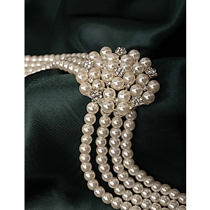 Zivyes Audrey Hepburn Holly Golightly Breakfast at Tiffanys Costume Accessory Necklace Gloves Holder