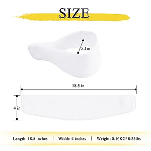 NICETOWN Strong Magnetic Curtain Tiebacks - Modern Simple Style Curtain Ties Backs Holdbacks Holders for Indoor/Outdoor Curtains (White, 18.5 X 4 Inches, Set of 4)