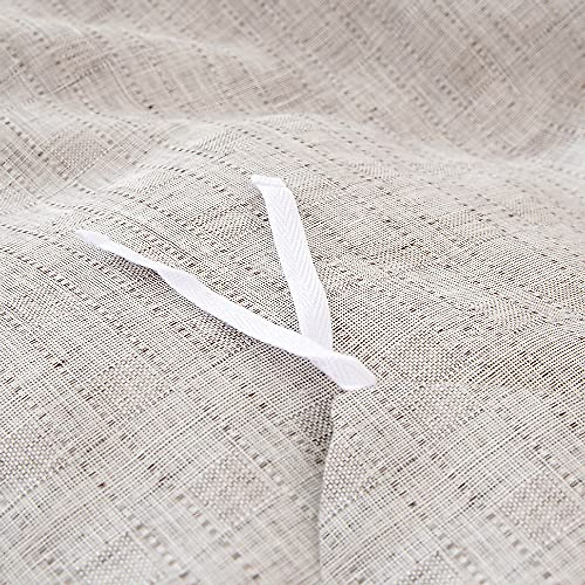 Merryfeel Linen Duvet Cover Set King,100% French Linen Yarn Dyed Check Duvet Cover Set, Luxurious Bedding for All Season - Queen - Yarn Dyed Check