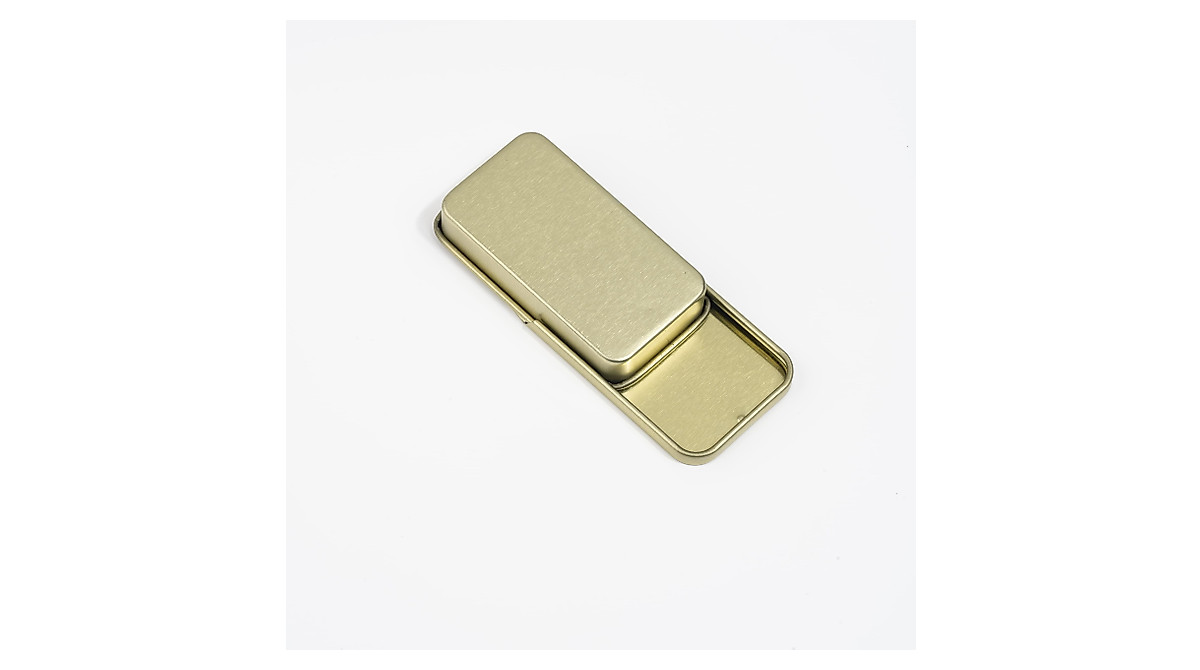 IUAQDP Mini Slide Top Tin Containers - Portable & Versatile