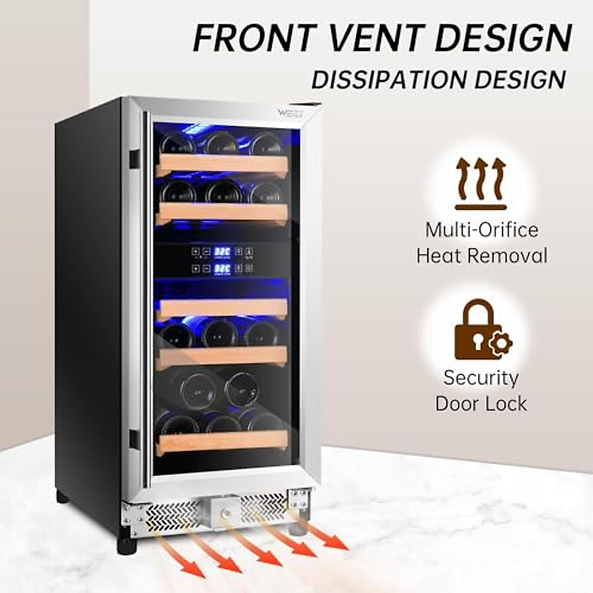 Weili 15 Inch Wine and Beverage Refrigerator