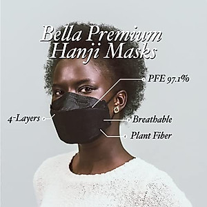 Bella Premium Hanji Mask [Made in Korea | Disposable Mask] PCS: 30, 50, 100 | 3 Colors: WHITE, BEIGE, PINK | PFE ≥ 97% (50pcs Black)