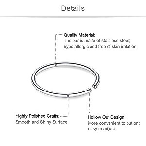 SCERRING Fake Nipple Ring Stainless Steel Non-Piercing Nipple Rings Clip On Nipplerings Faux Body Piercing Jewelry for Women Men 27PCS Mix Color 1#