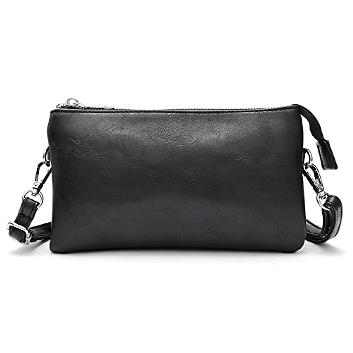 cuiab Vegan Leather Wristlet Clutch Small Handbag crossbody purse for women, Includes Adjustable Shoulder and Wrist Straps