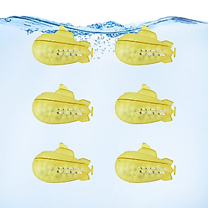 puxyblue Humidifier Cleaner Submarine, Demineralization Float Submarine Compatible with All Humidifier and Fish Tank(6Pack Yellow)