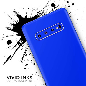 DesignSkinz Solid Royal Blue Protective Vinyl Decal Wrap Skin Cover Compatible with The Samsung Galaxy S20 (Screen Trim & Back Glass Skin)