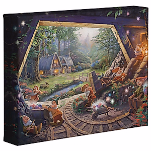 Thomas Kinkade Studios Snow White and the Seven Dwarfs 8 x 10 Gallery Wrapped Canvas