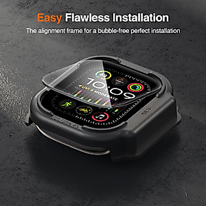 LK 6 Pack for Apple Watch Ultra 2 Screen Protector 49mm / Apple Watch Ultra [Install Tool Included] Touch Sensitive, HD Clarity [9H Tempered Glass] Screen Protector Apple Watch Ultra 2, Shatterproof