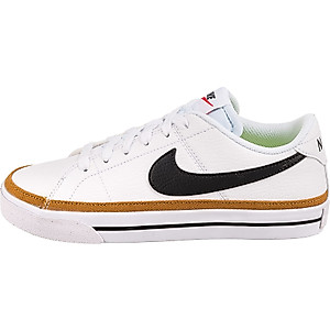Nike Womens Court Legacy (White Black Desert Ochre, us_Footwear_Size_System, Adult, Women, Numeric, Medium, Numeric_8_Point_5)