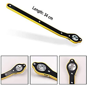 𝐉𝐚𝐜𝐤 𝐖𝐫𝐞𝐧𝐜𝐡, Auto Labor-Saving Car Jack Ratchet Wrench for Scissor Jack Metal Scissor Jack Wrench Garage Tire Wheel Lug Wrench Lift Speed Handle Tool Fit for Small Cars SUVs and Vans